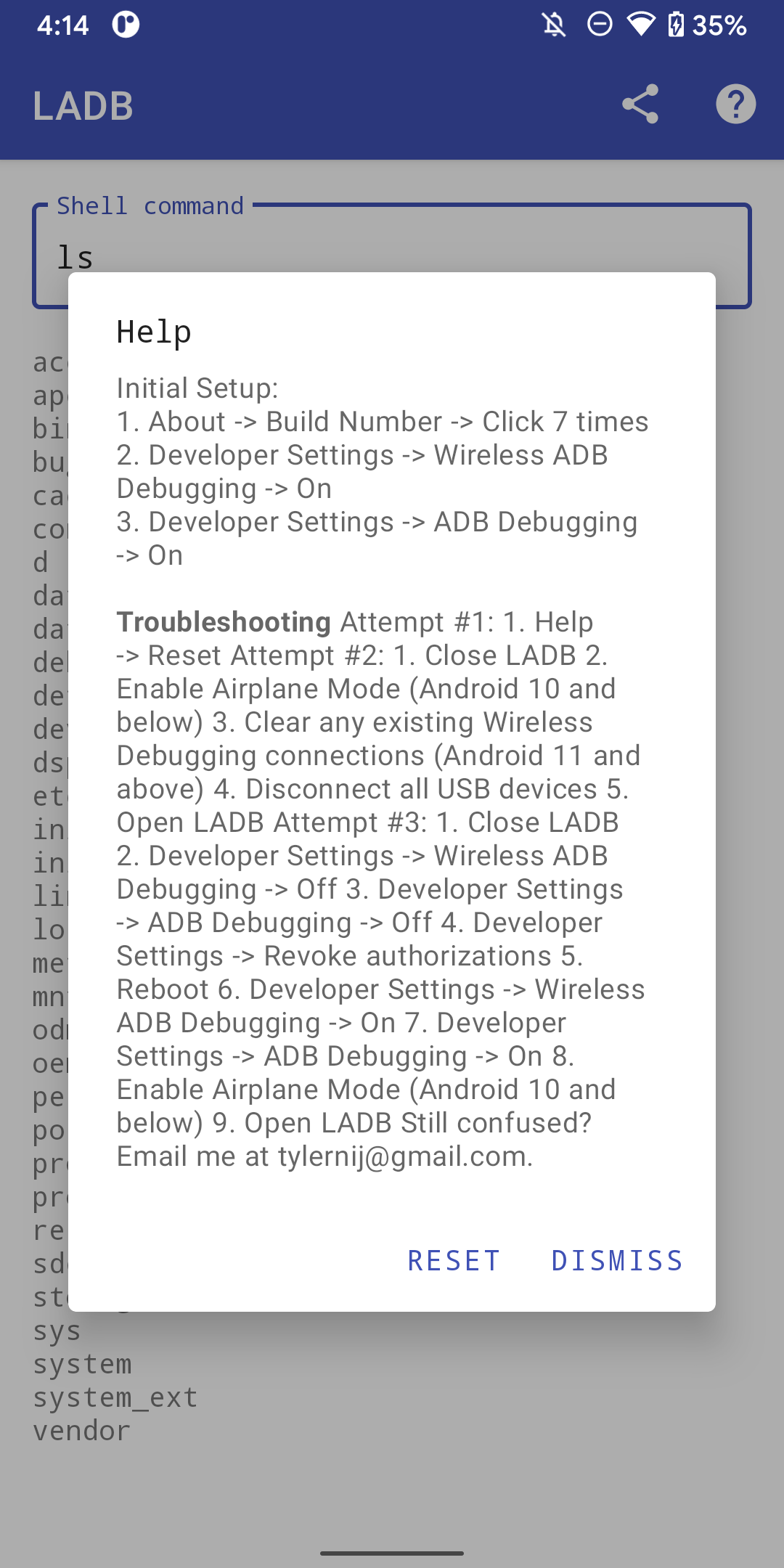 This app gives you a local ADB shell, no need for root