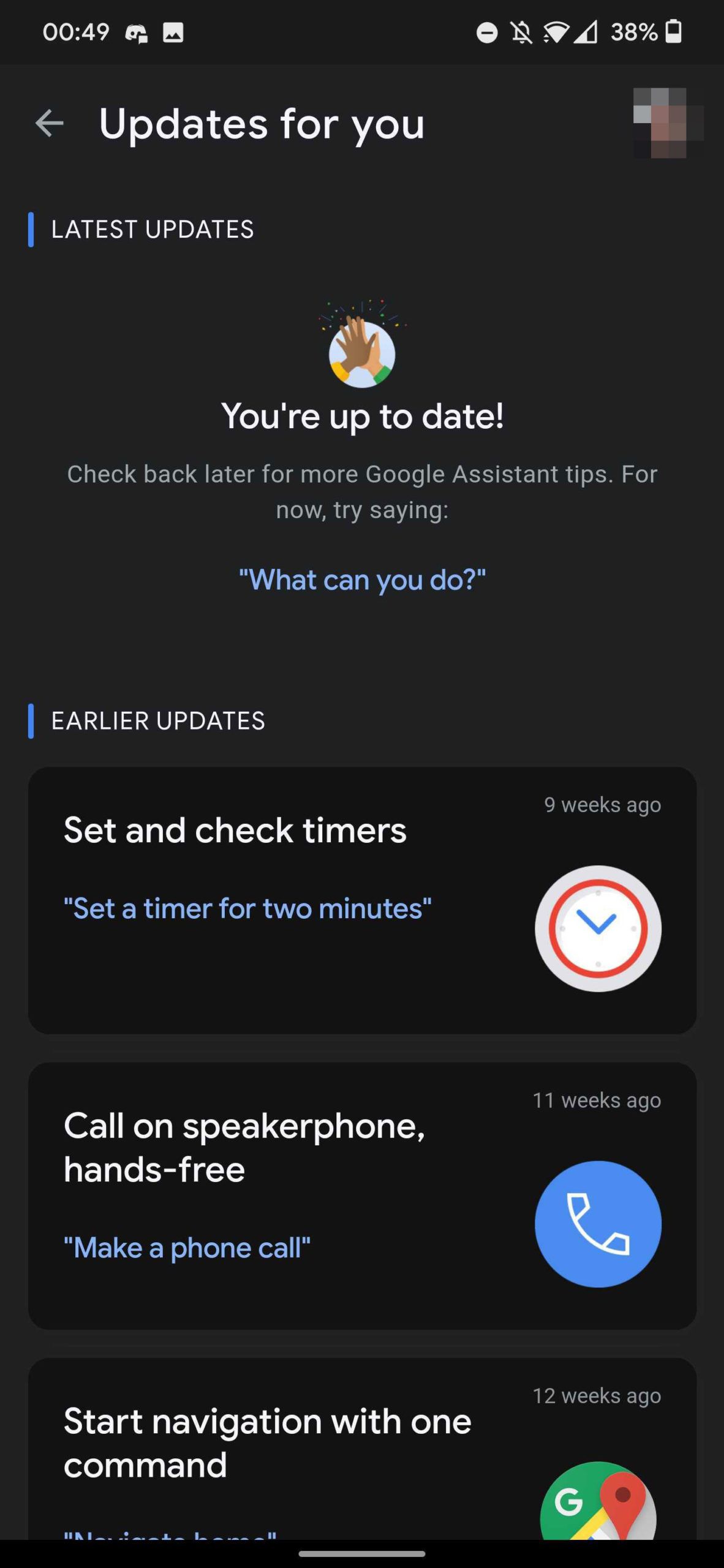 Google Assistant's 'Updates for you' now appearing for more users