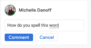 Google Docs picking up smart compose and autocorrect for comments