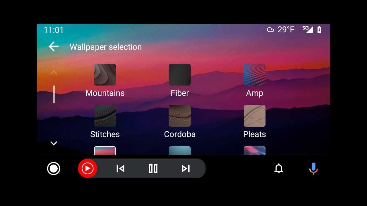 Android Auto is rolling out a selection of wallpapers to fancy up your dash