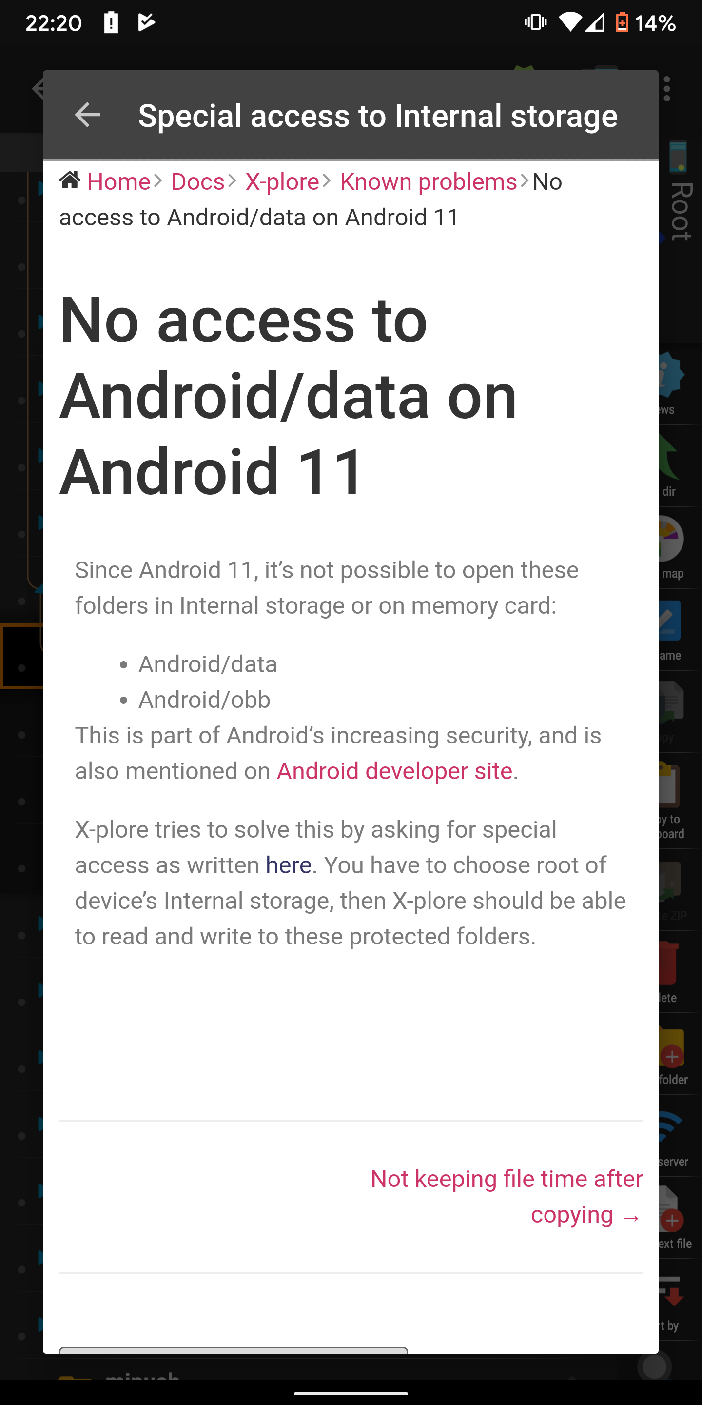 X-plore bypasses Scoped Storage's drastic limitations on Android 11