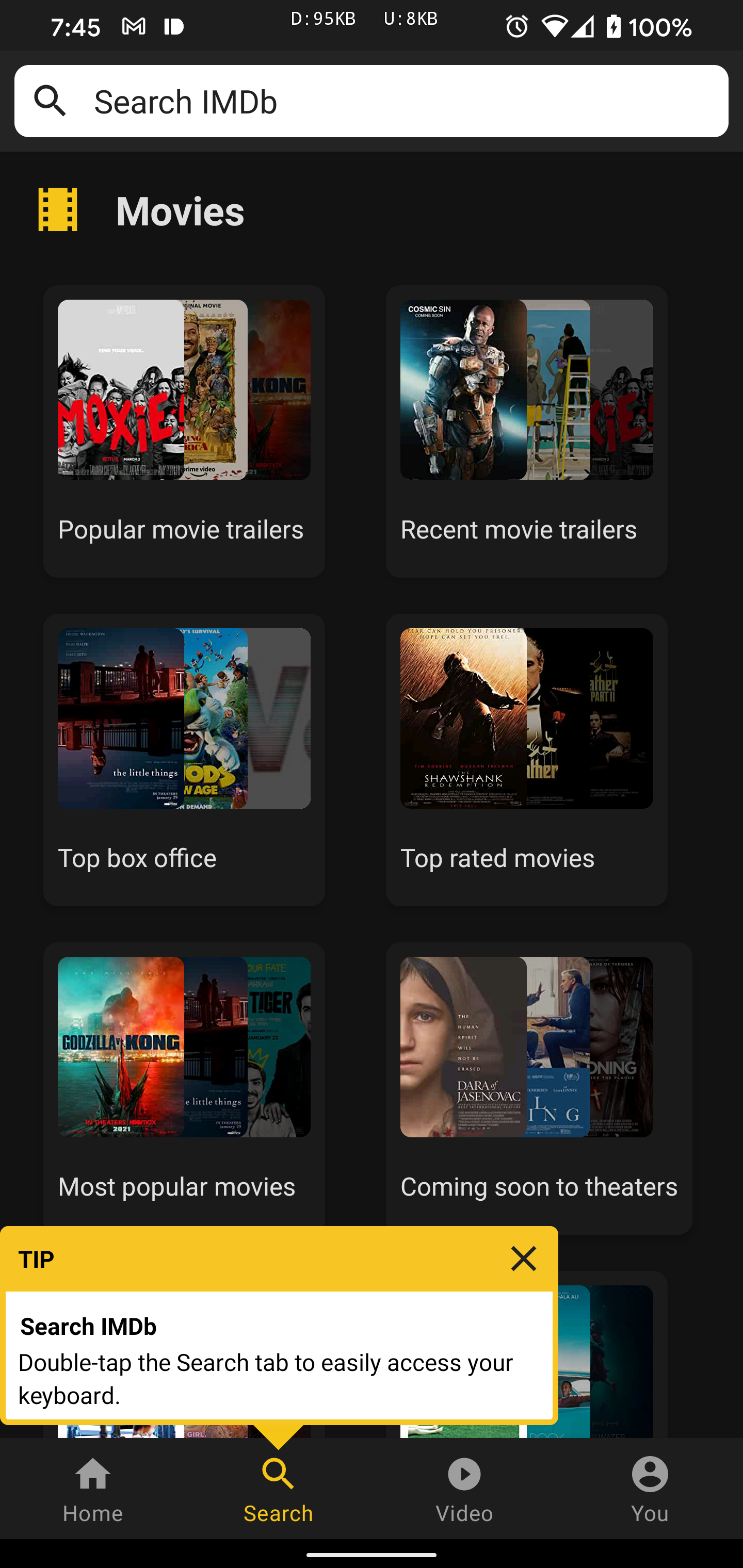 IMDb app picks up bottom navigation bar in UI redesign