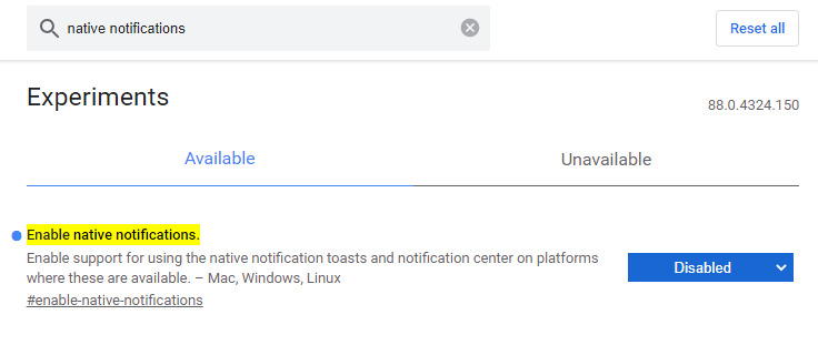 How to bring back Chrome's native notifications (and get rid of the duplicate desktop ones)