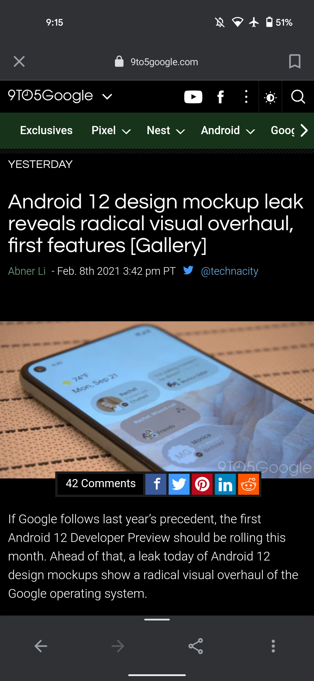 Google is testing a ‘People also view’ card in its in-app browser