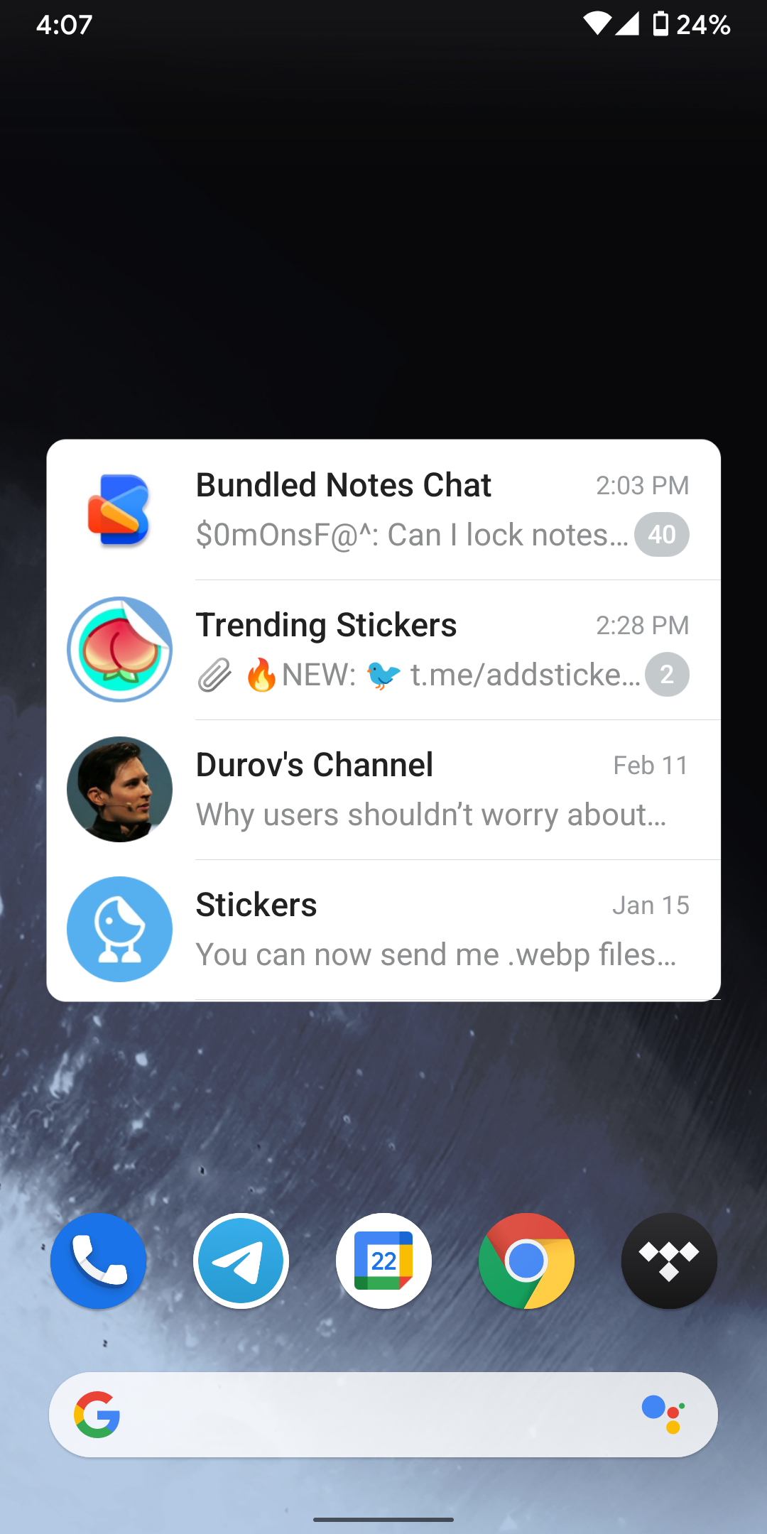 Telegram Beta gets widgets and QR codes for joining groups Telegram Beta gets widgets and QR codes for joining groups