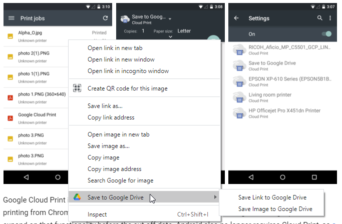 How to bring back the 'Save to Google Drive' PDF option when printing ...