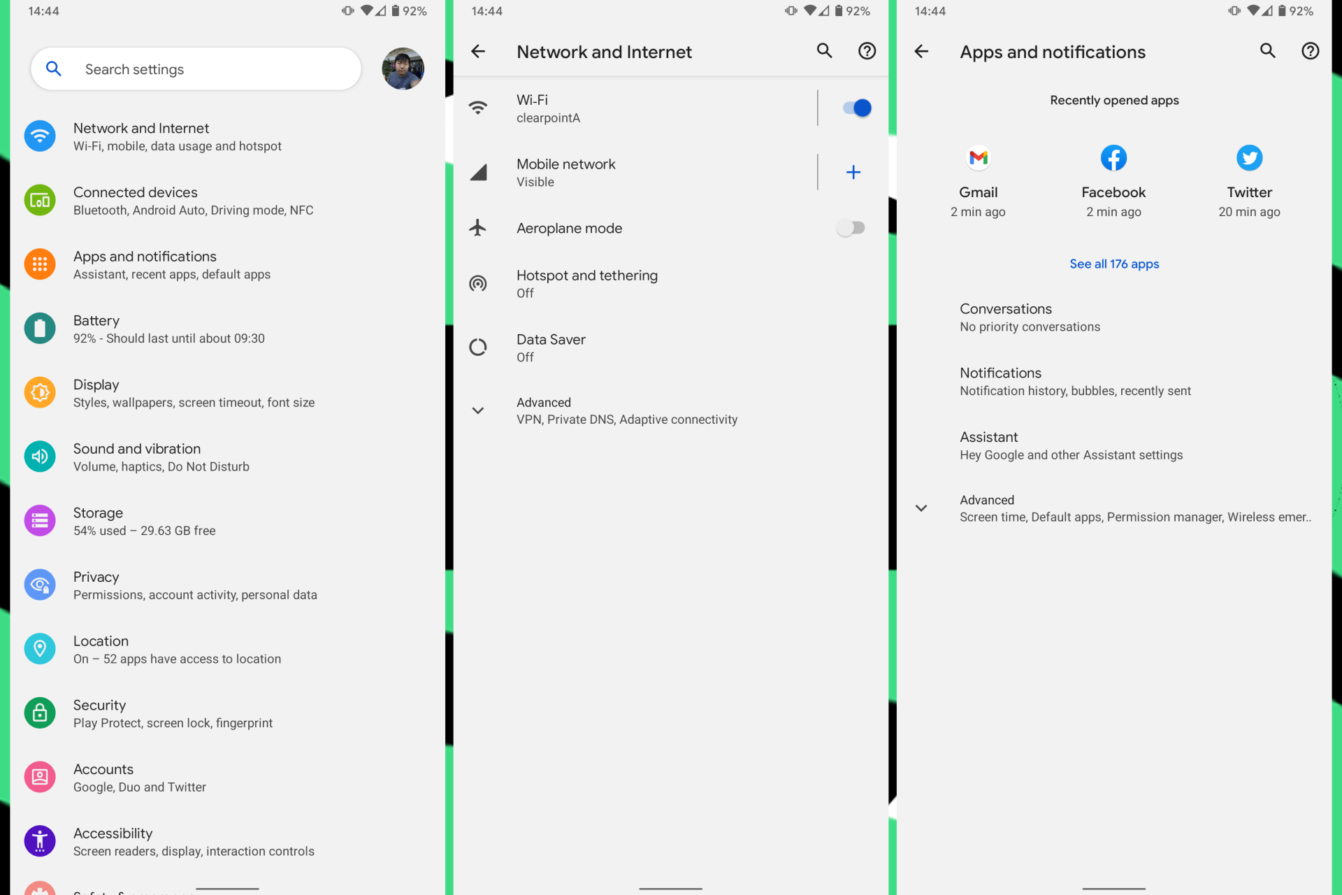 Android 12 DP2 ditches first preview's blue backgrounds, brightens dark ...
