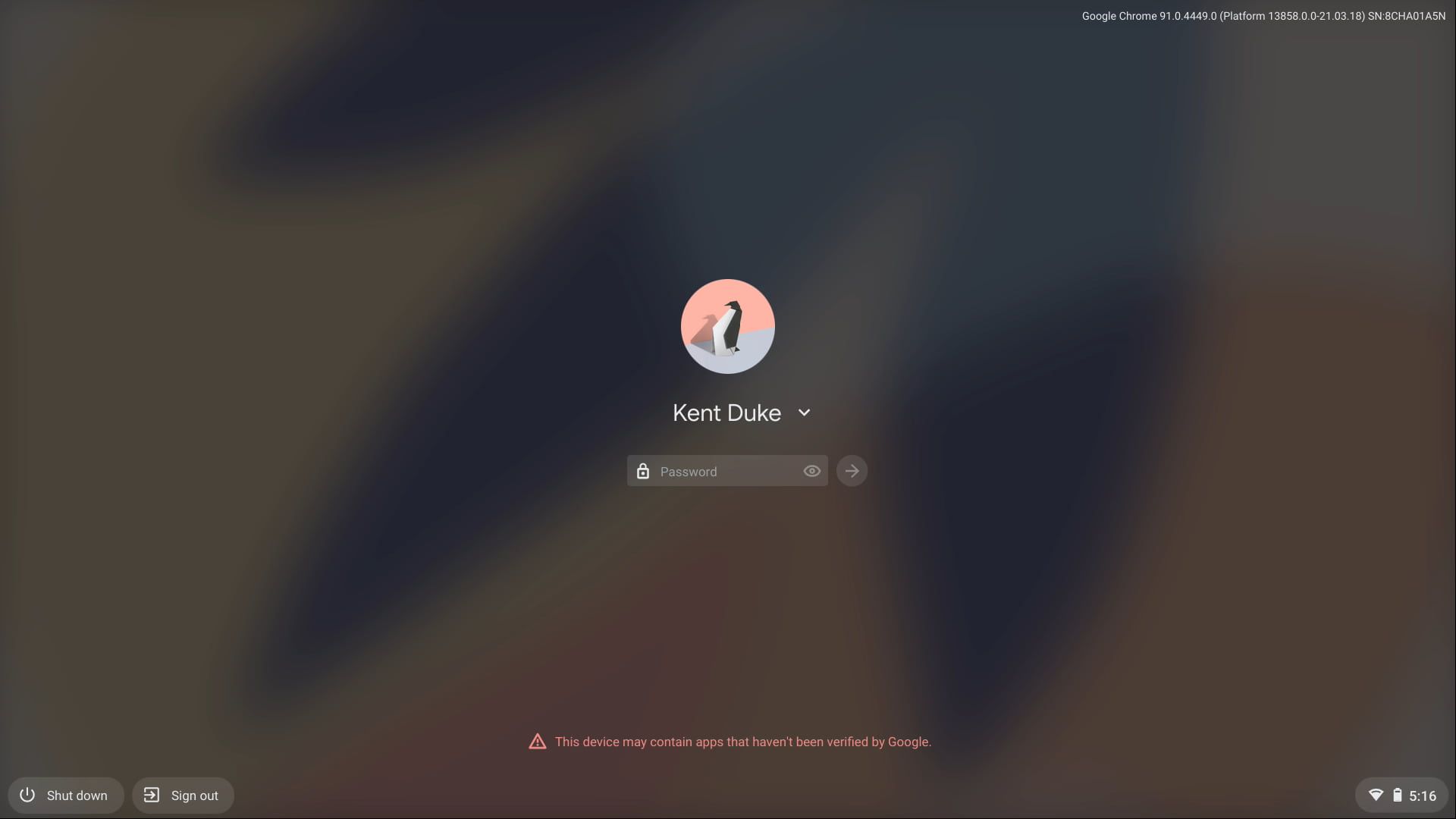 Your Chromebook's login screen is getting a Material Design tweak