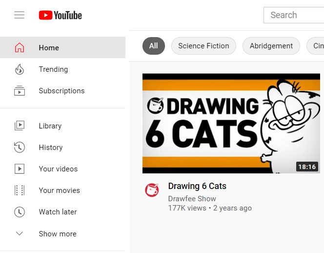 YouTube's line art icons jump from Android to the web