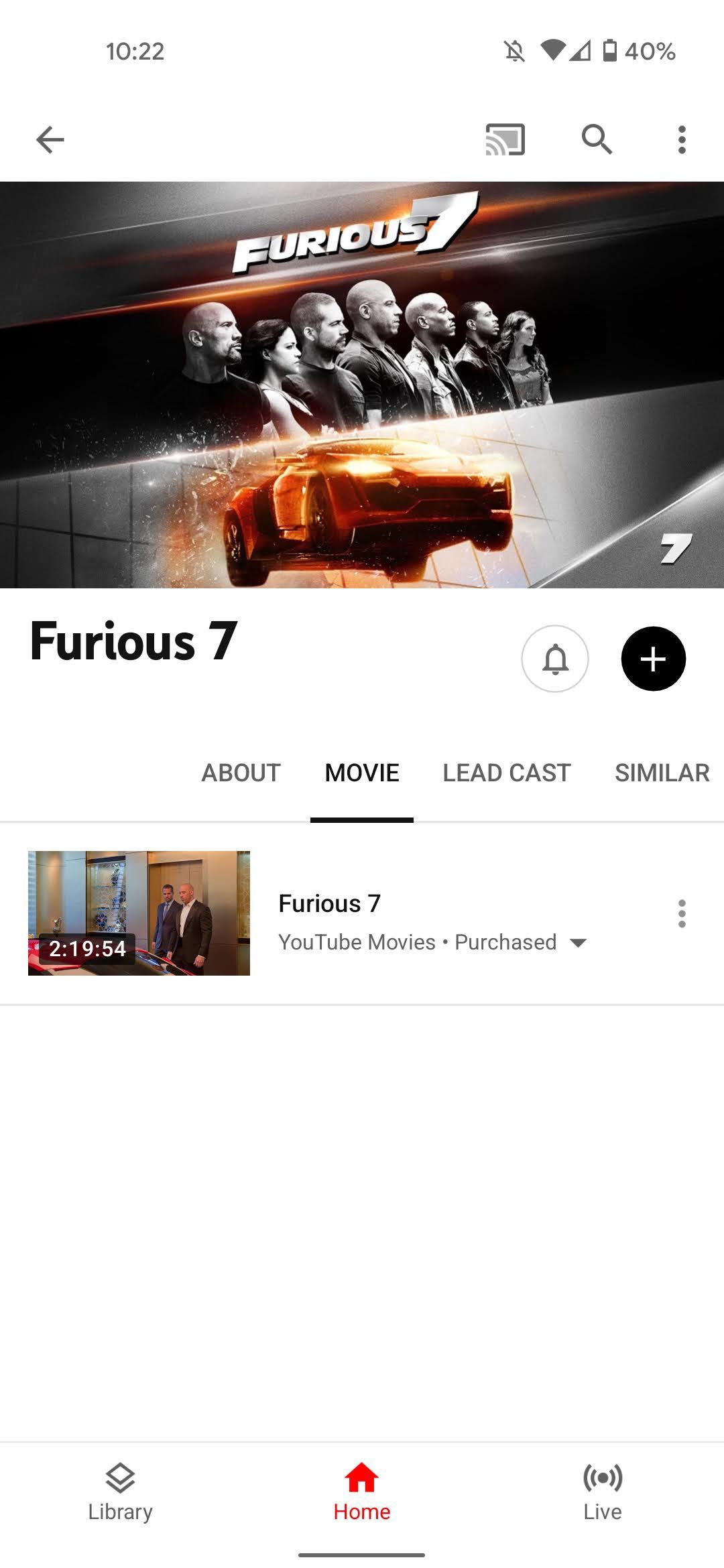 YouTube TV adds your Google movie collection to its library