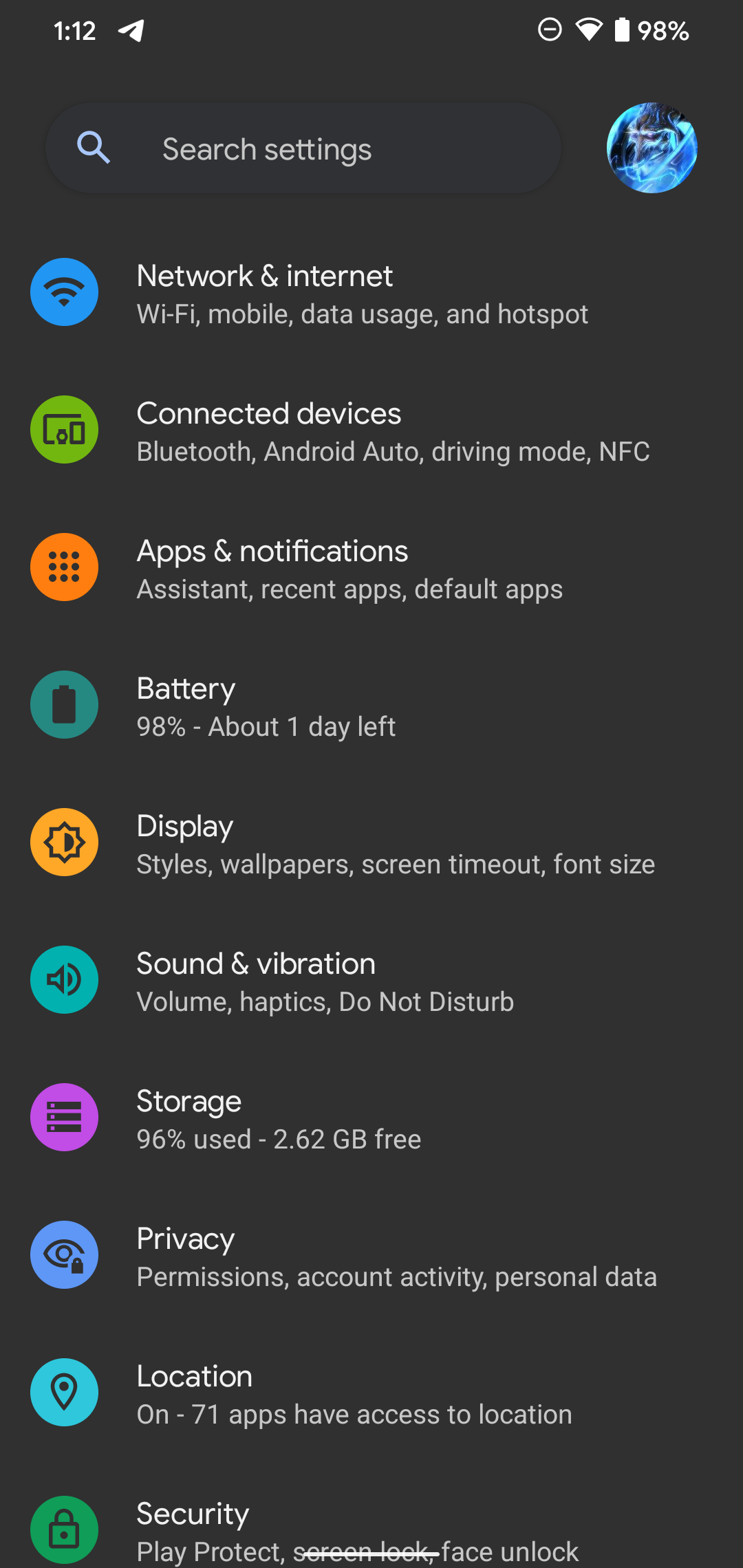 Android 12's settings redesign is prettier but less useful