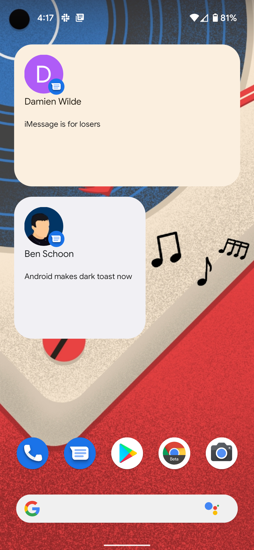 Android 12's hidden conversation widget finally shows up for some in DP3
