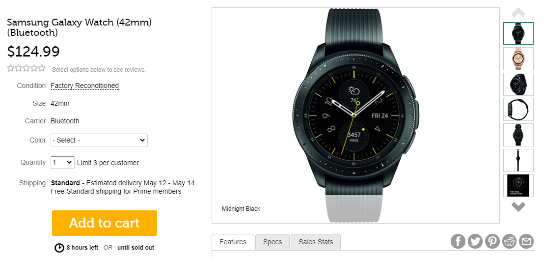 Get your pick of refurbished Samsung Galaxy Watches starting at $115