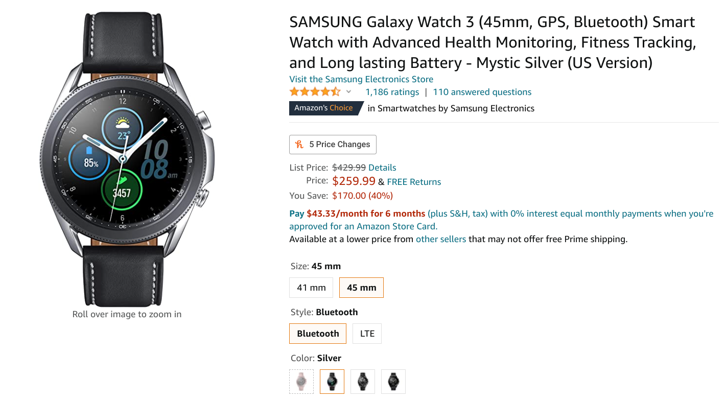 Samsung's best smartwatch is at an all-time low price on Amazon right now
