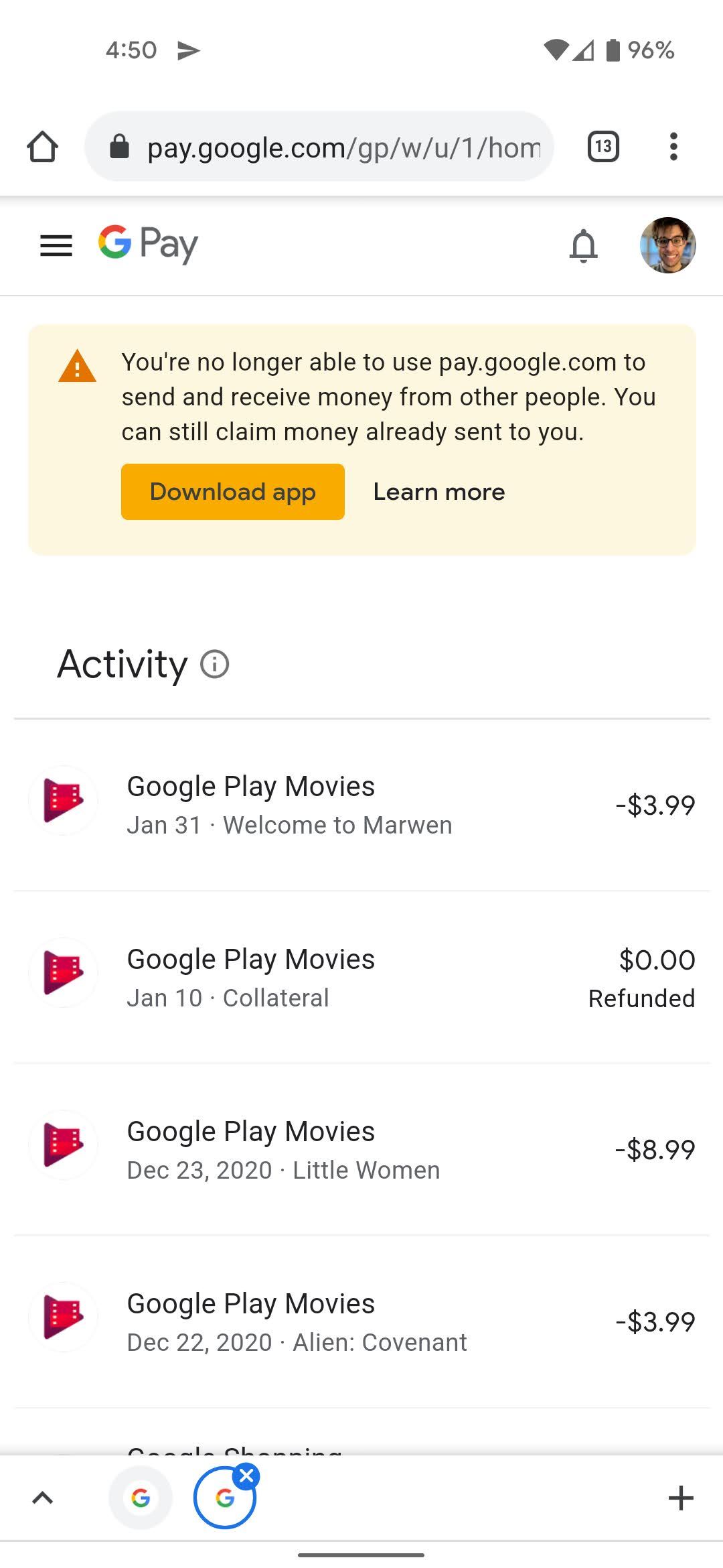 If you have unclaimed funds in Google Pay, download the new app now