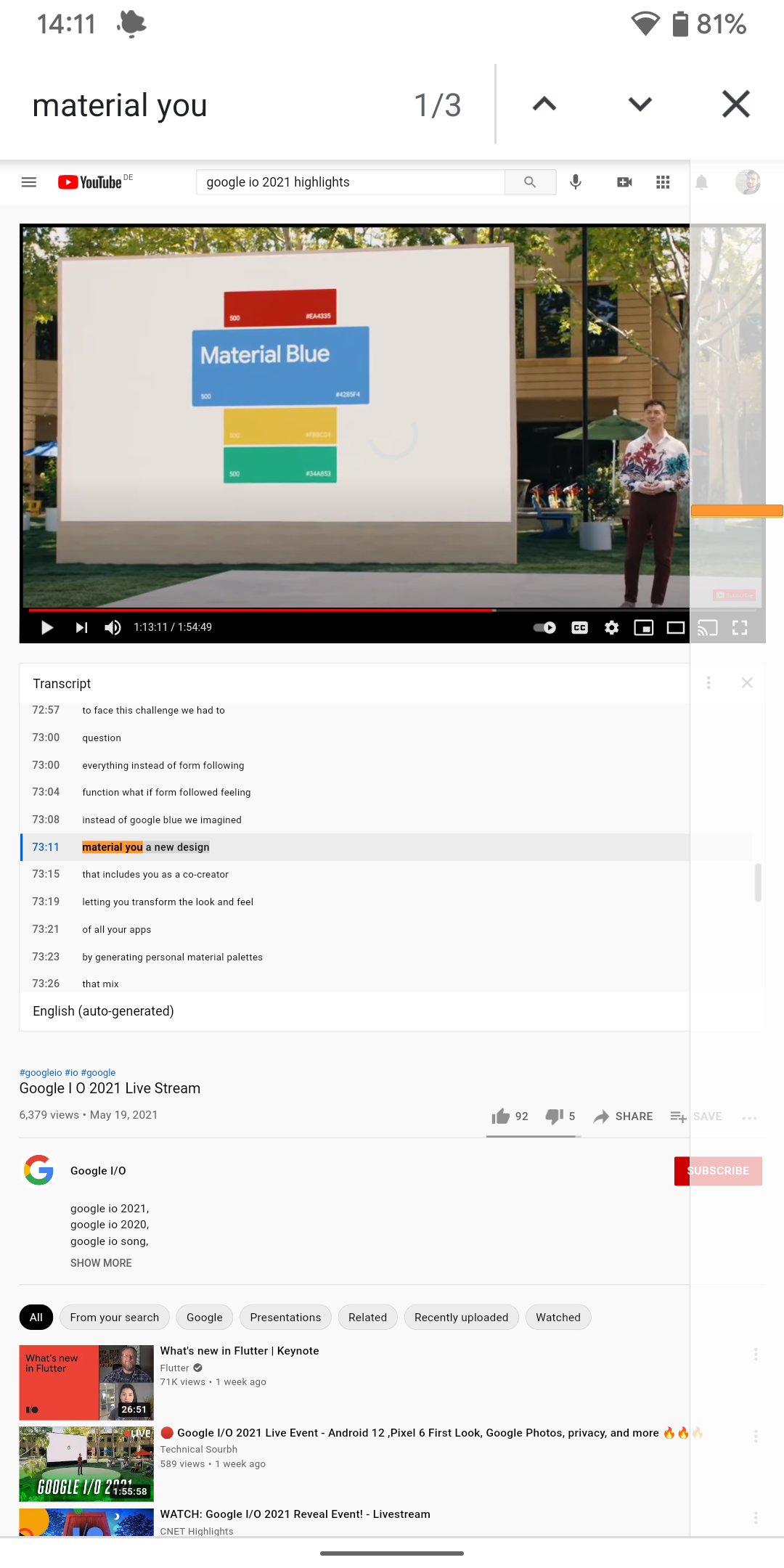 How to find specific parts in a YouTube video without having to watch ...
