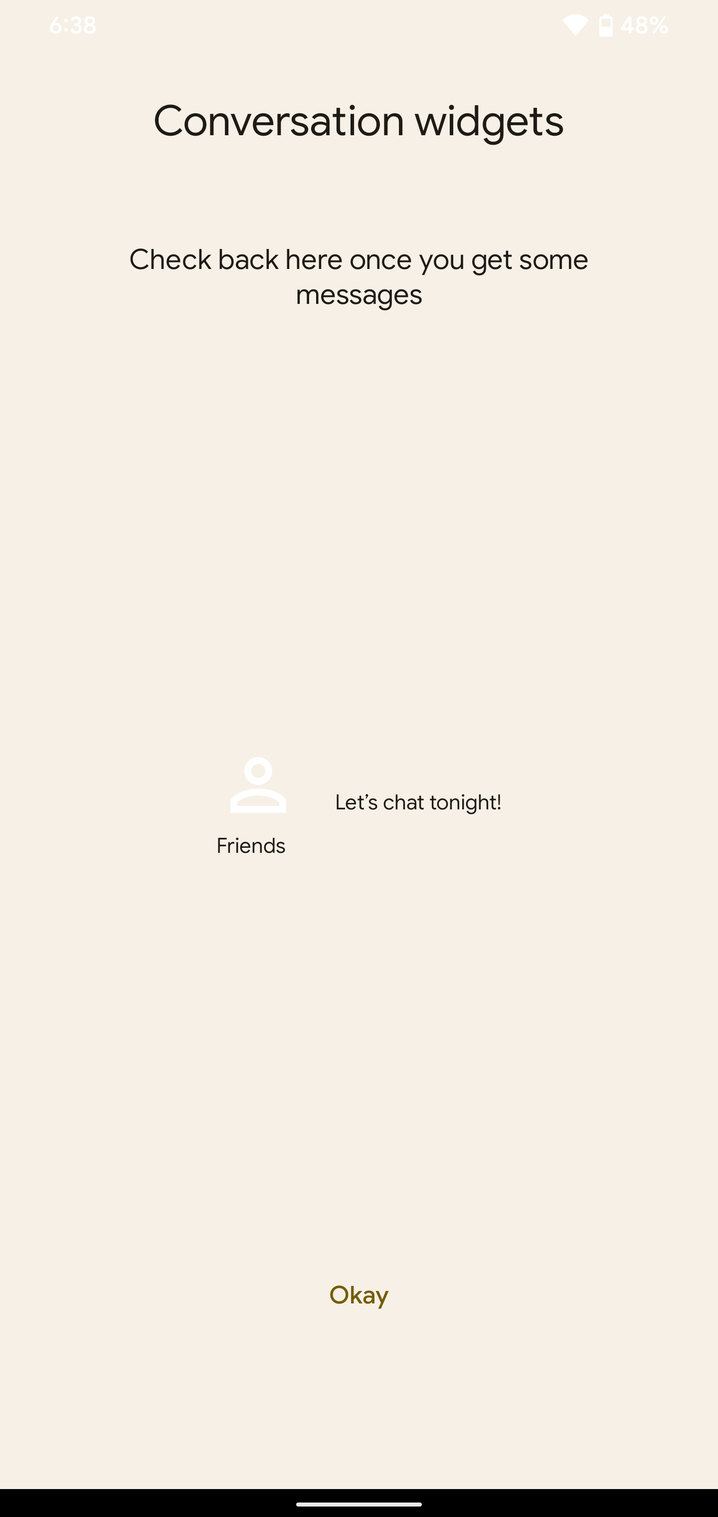 Android 12's long-awaited Conversation widget appears on some devices