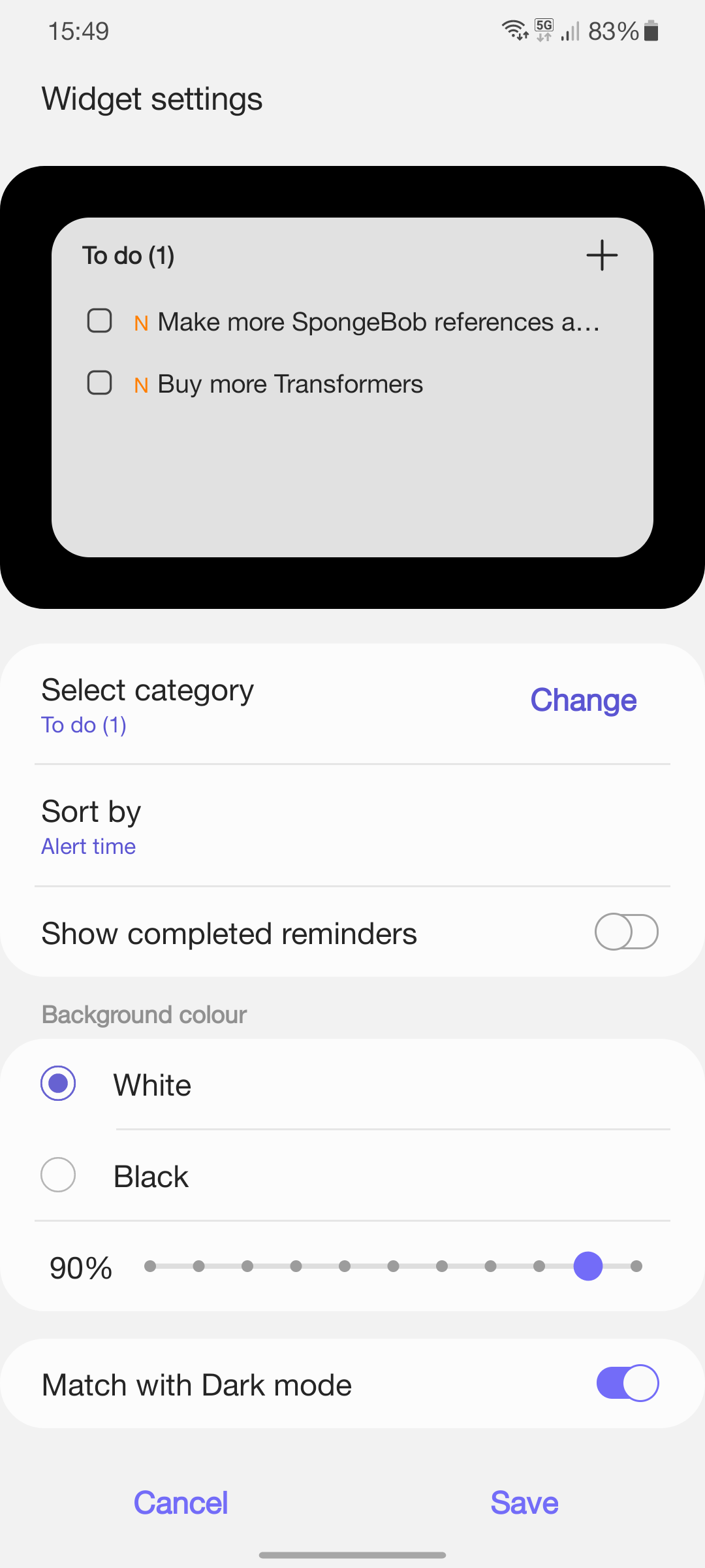 The Samsung Reminder homescreen widget is getting more useful (APK ...