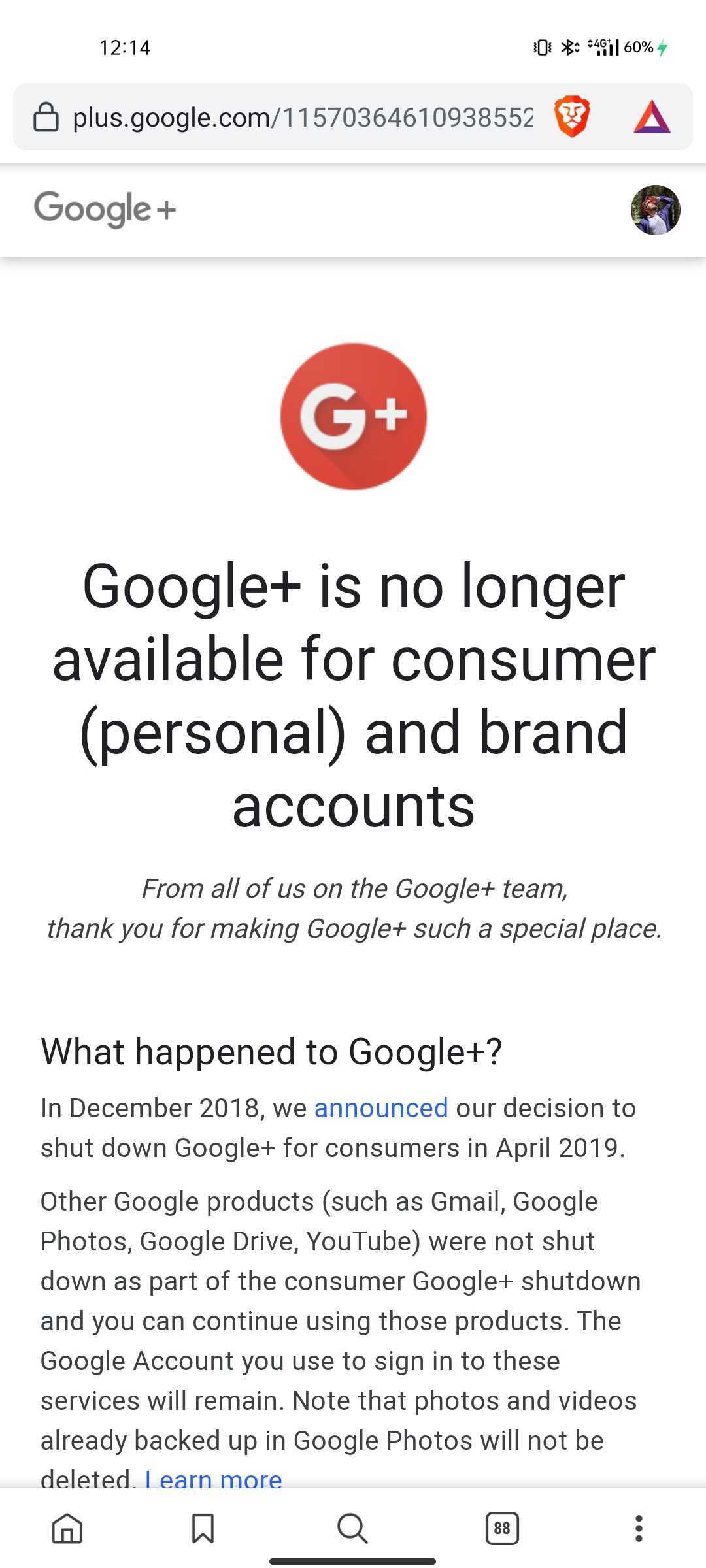 Google+, now dead for years, is somehow still lingering around Google's ...