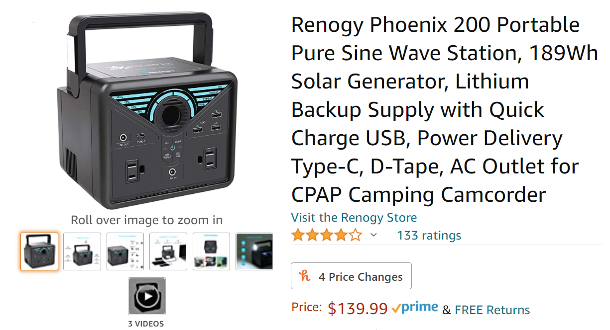 Save $40 off this compact portable power station with enough juice for ...