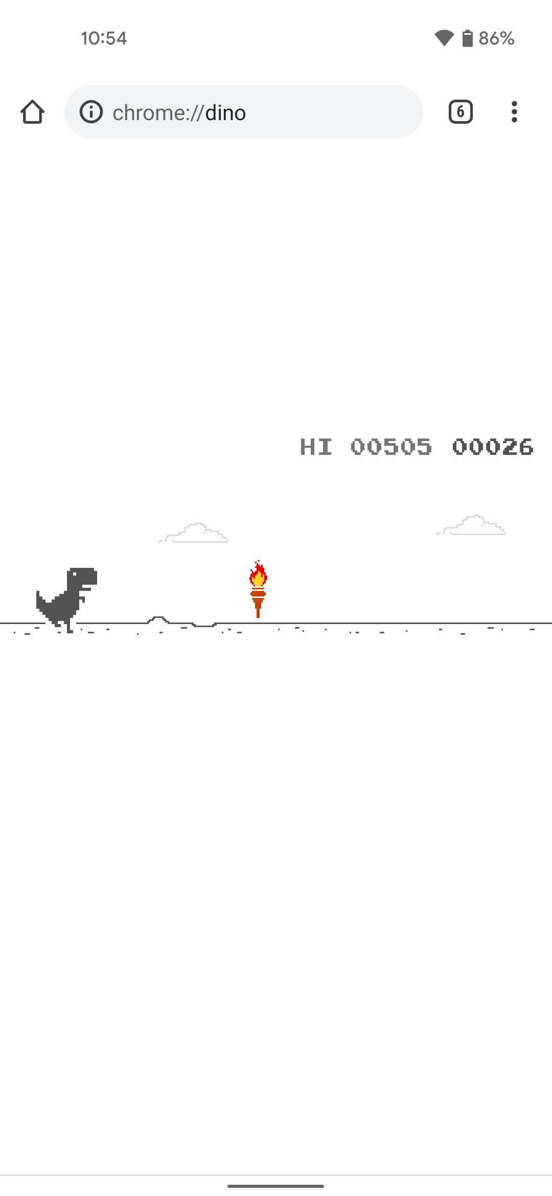 The Chrome Dino is the latest athlete to enter the Olympics