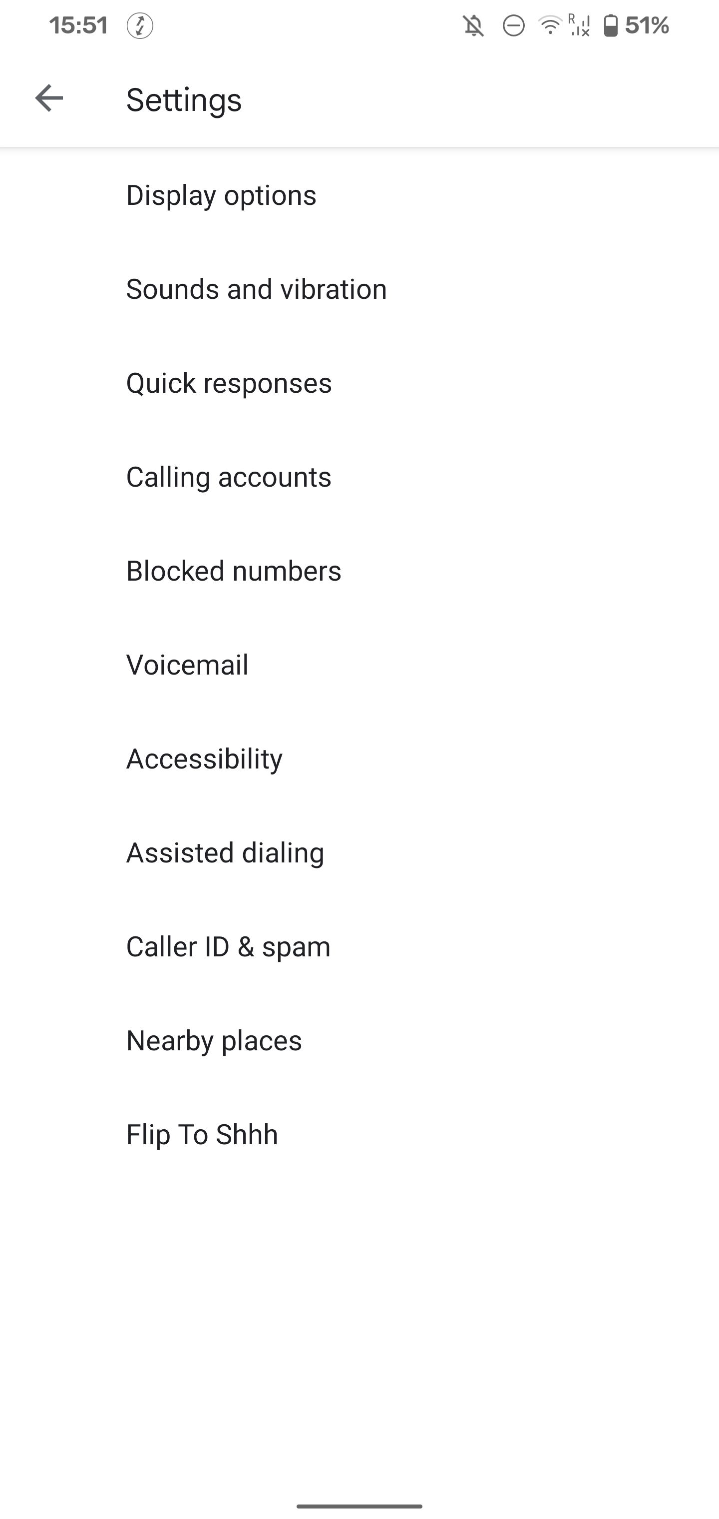 The Google Phone app is getting a streamlined settings menu