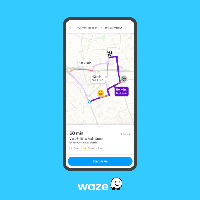 Waze's new pre-drive display shows all the crap you want to avoid on ...