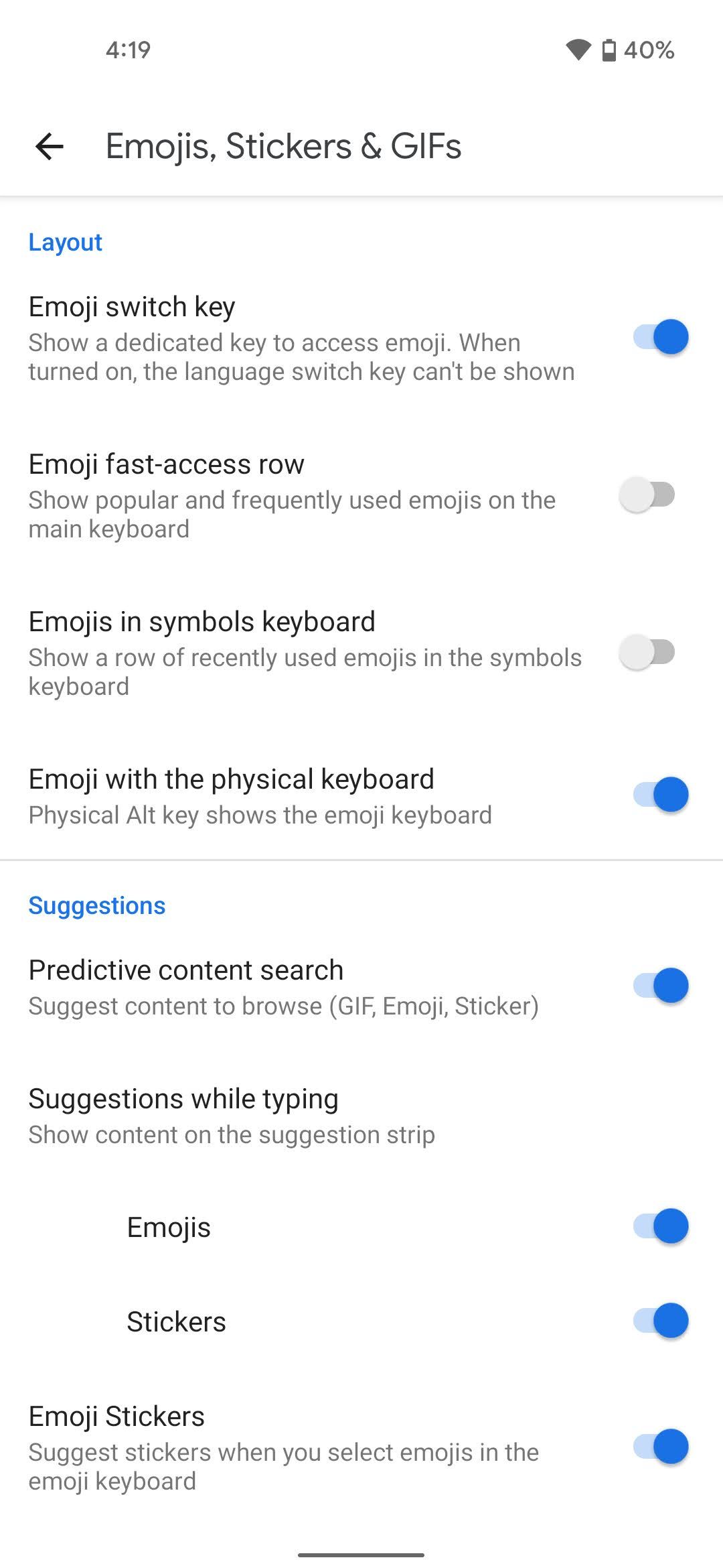 Gboard's cleaning up its settings menu to make room for what's clearly ...