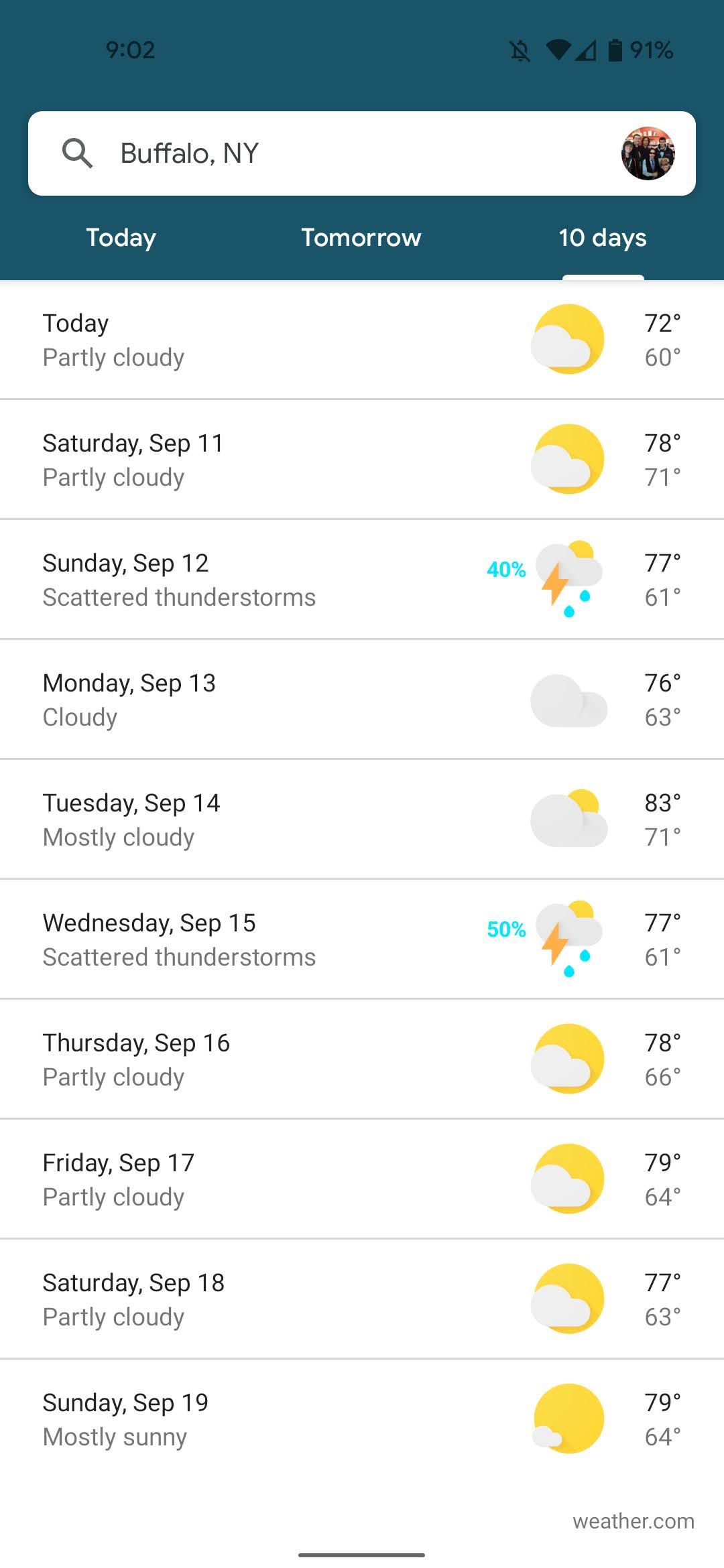 Google Weather's UI redesign is now live for everyone