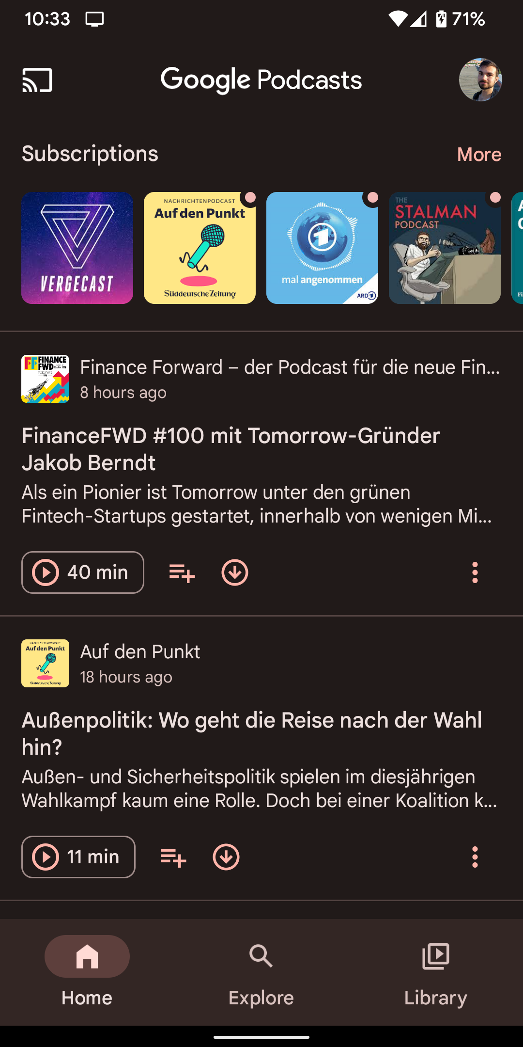 Listen up: Google Podcasts now has a Material You interface