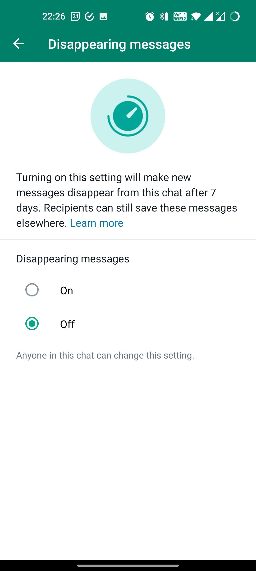 How to send disappearing messages with WhatsApp