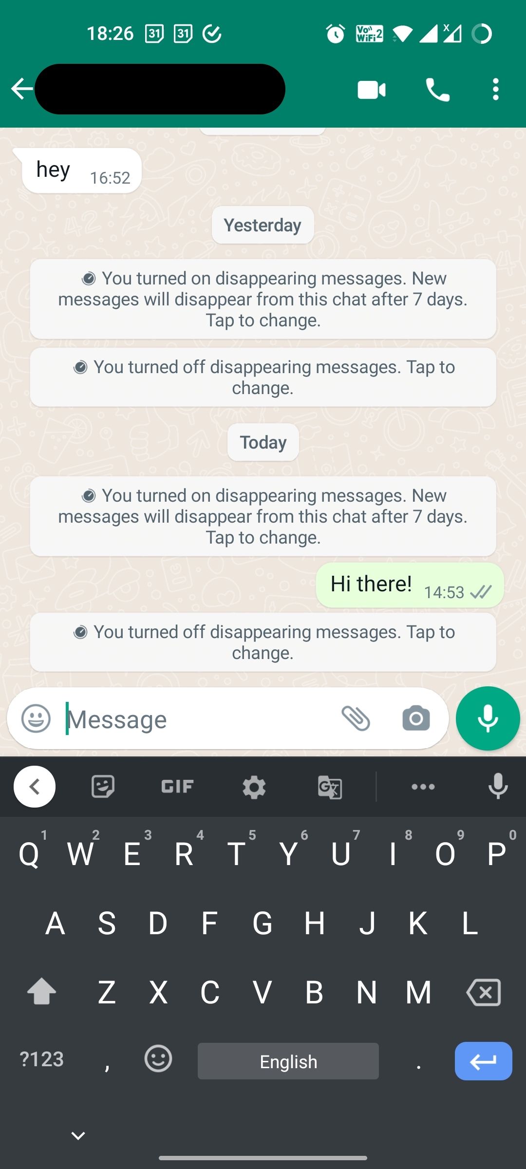 How to send disappearing messages with WhatsApp