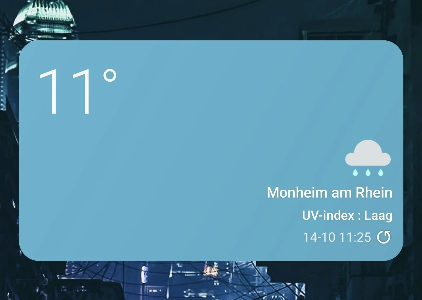 Samsung's new weather widget for One UI 4 enjoys getting caught in the rain