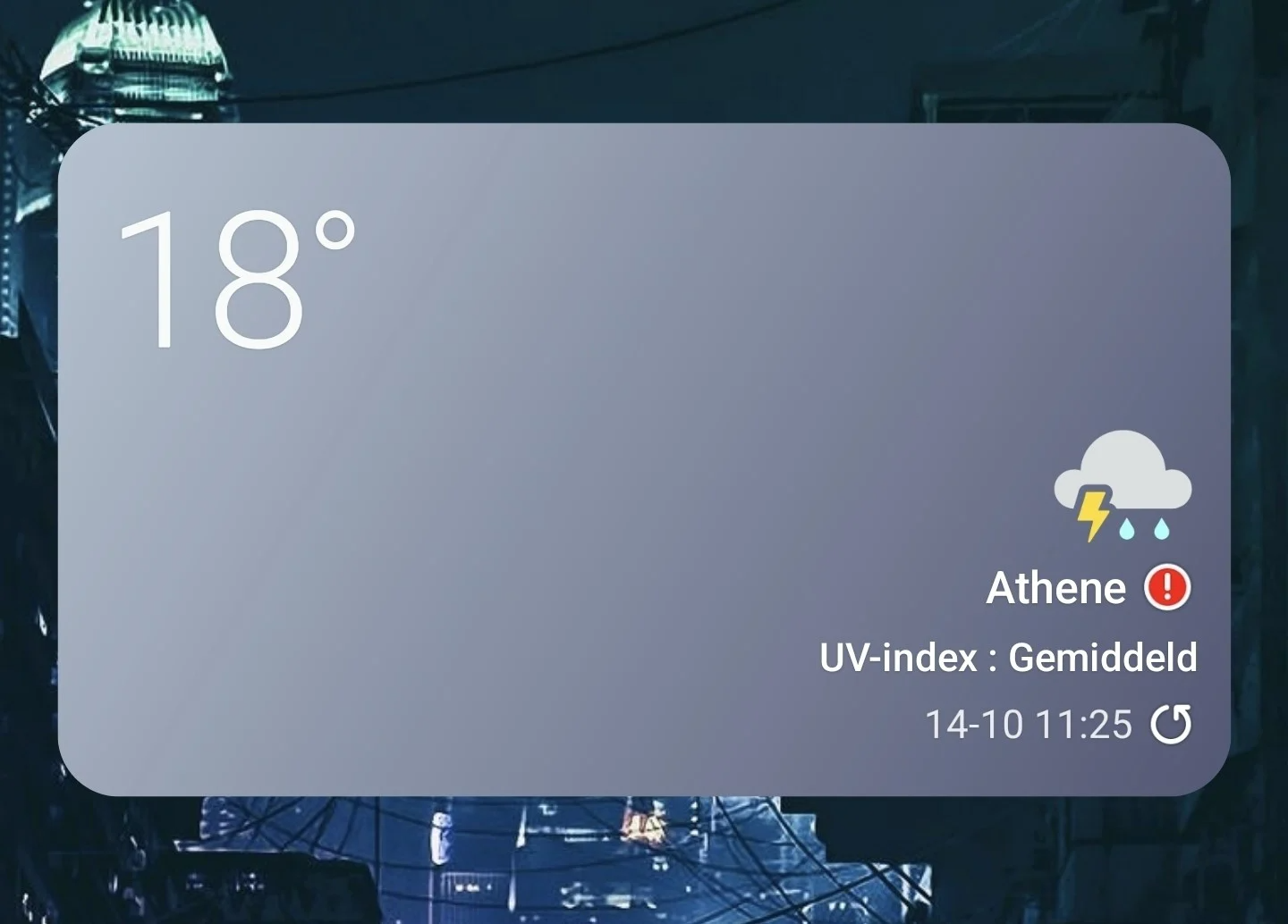 Samsung's new weather widget for One UI 4 enjoys getting caught in the rain