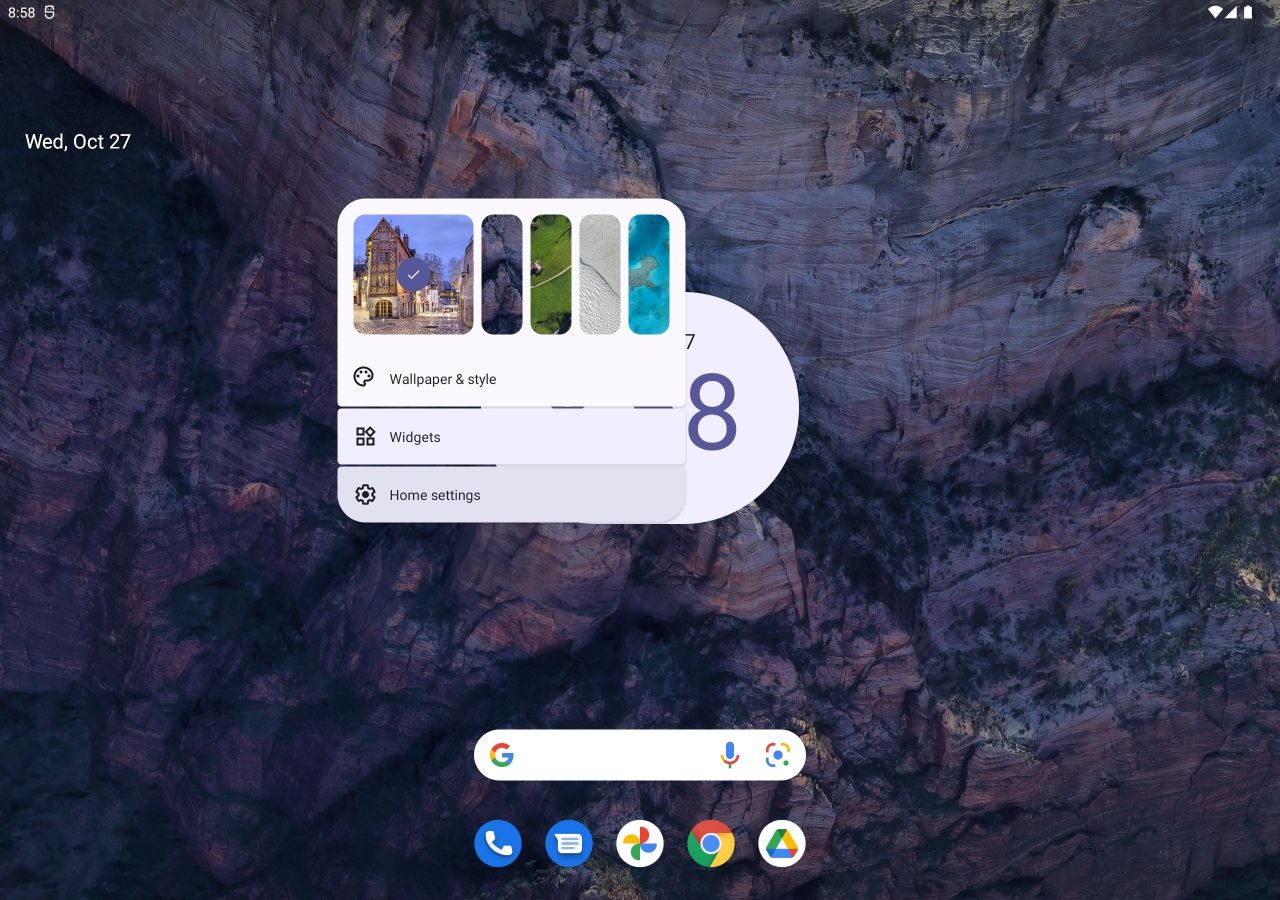 Android 12L brings a neat quick wallpaper switcher to Google Pixel phones Android 12L brings a neat quick wallpaper switcher to Google Pixel phones