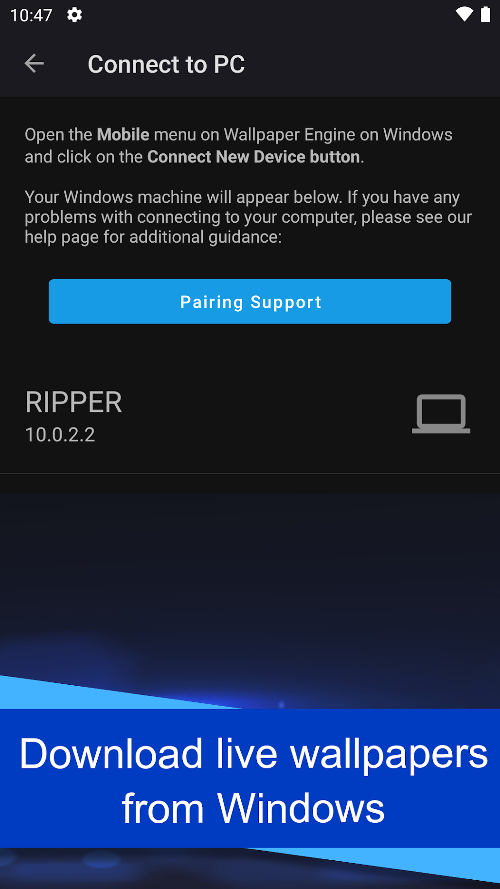 Popular Windows tool Wallpaper Engine is now available for Android