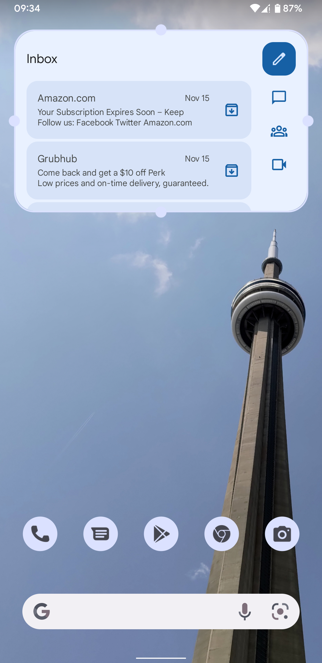 Gmail's Material You widget is looking good and now rolling out on the ...