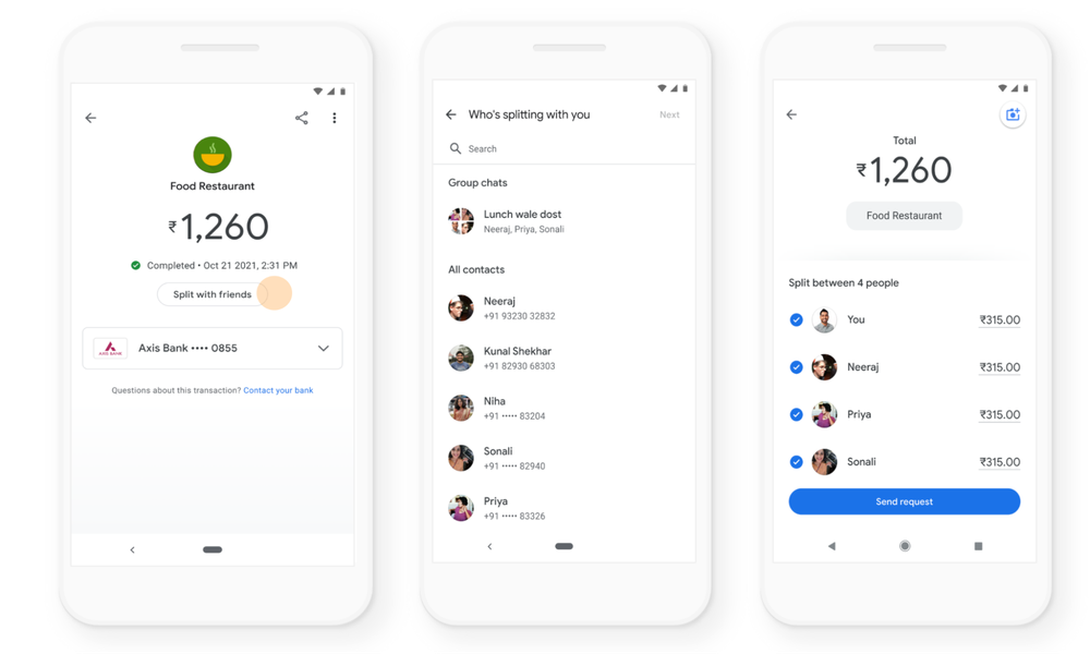 Google Pay's handy split bill feature is coming to India later this year
