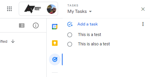 Google accidentally teases more powerful Tasks sidebar