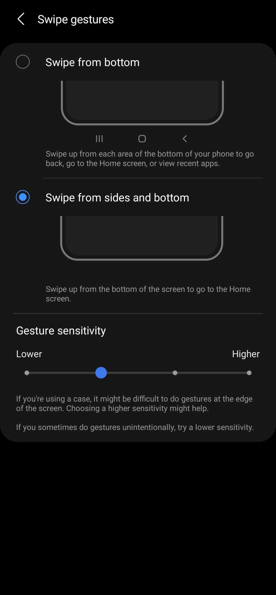 How to enable and use navigation gestures in Android