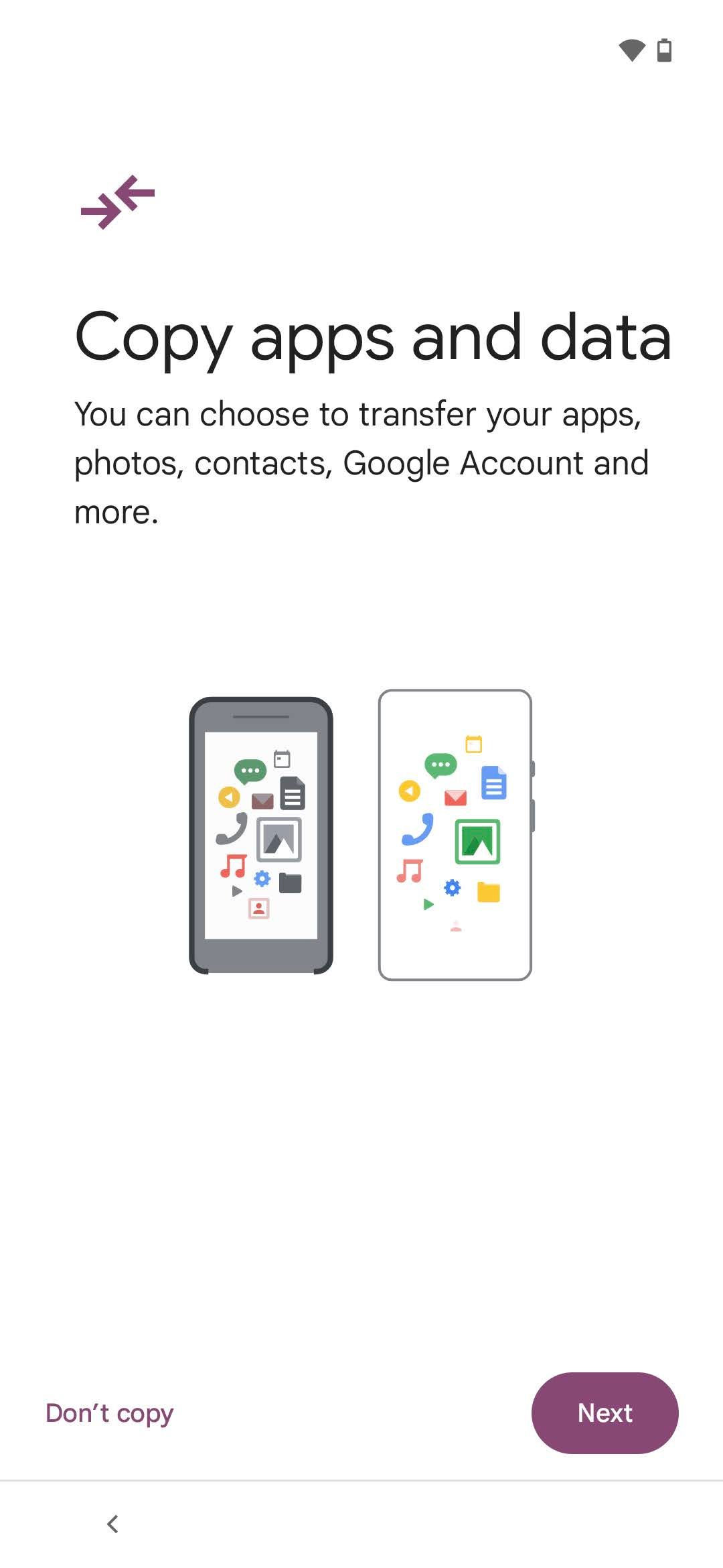 How to transfer files and data from an old Android phone to a new one