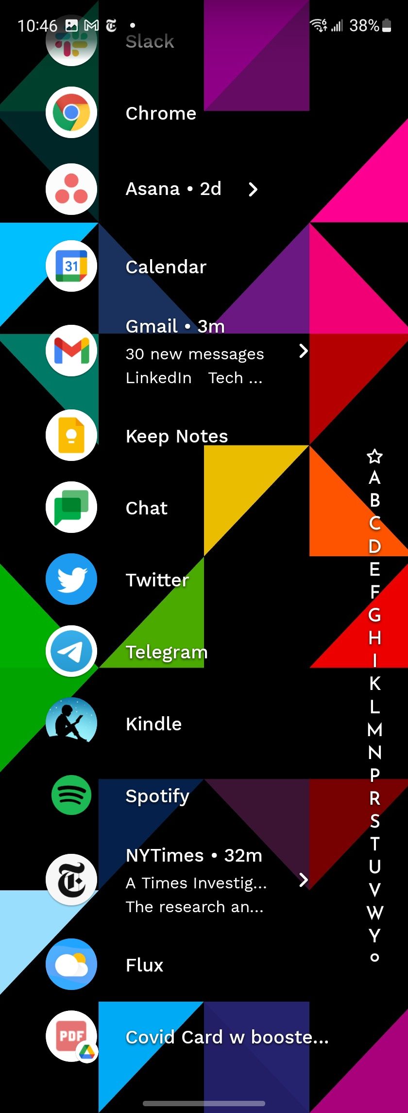 Niagara Launcher is your best choice for a tall or folding phone