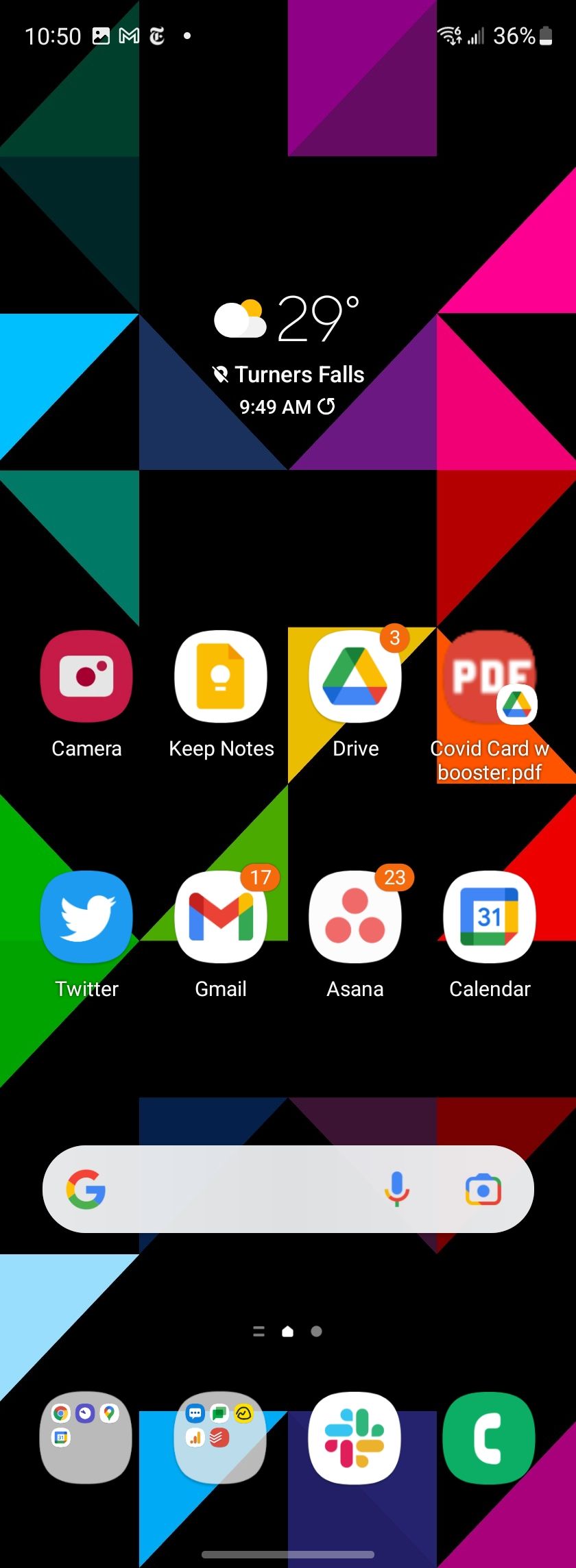 Niagara Launcher is your best choice for a tall or folding phone