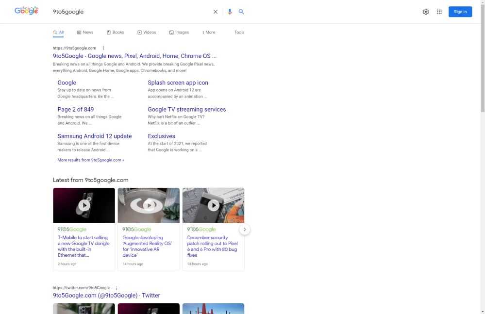 Google is testing a subtle animation-filled redesign of its web Search UI