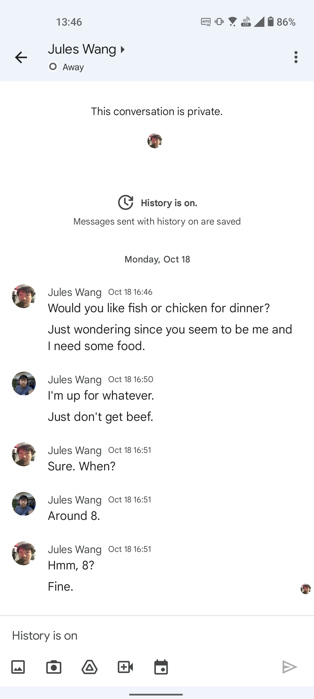 Google Chat officially tidies up its interface for adding attachments