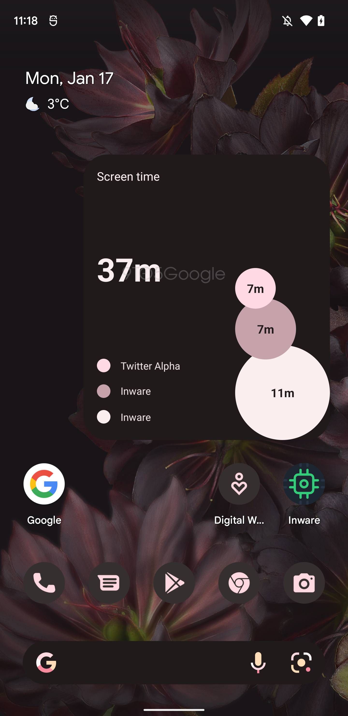 Google is working on a 'Your screen time' Digital Wellbeing widget