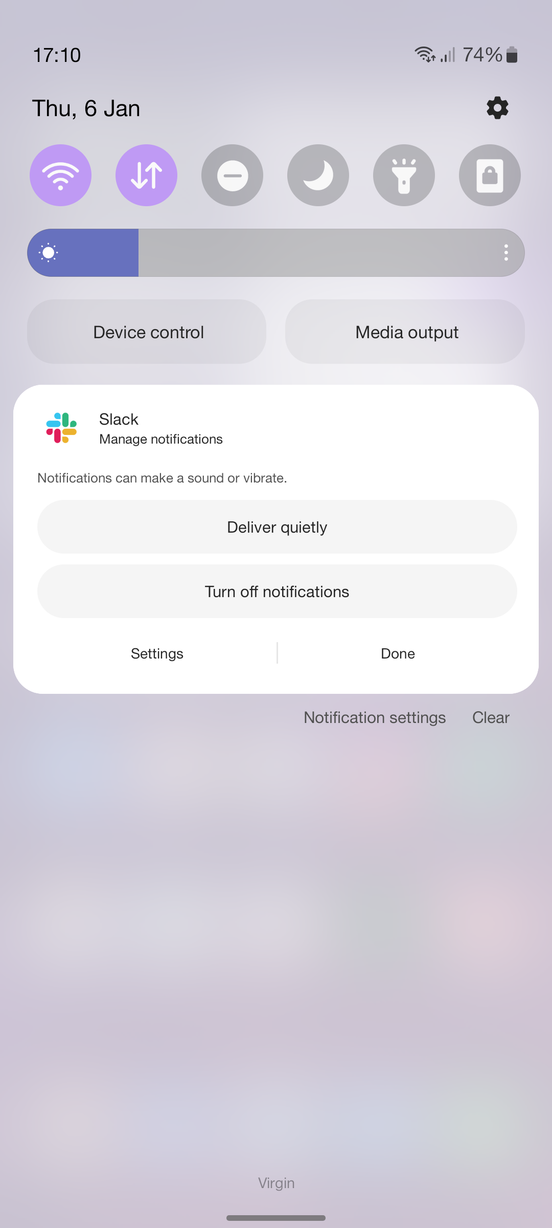 How to set an Android app's notifications to silent