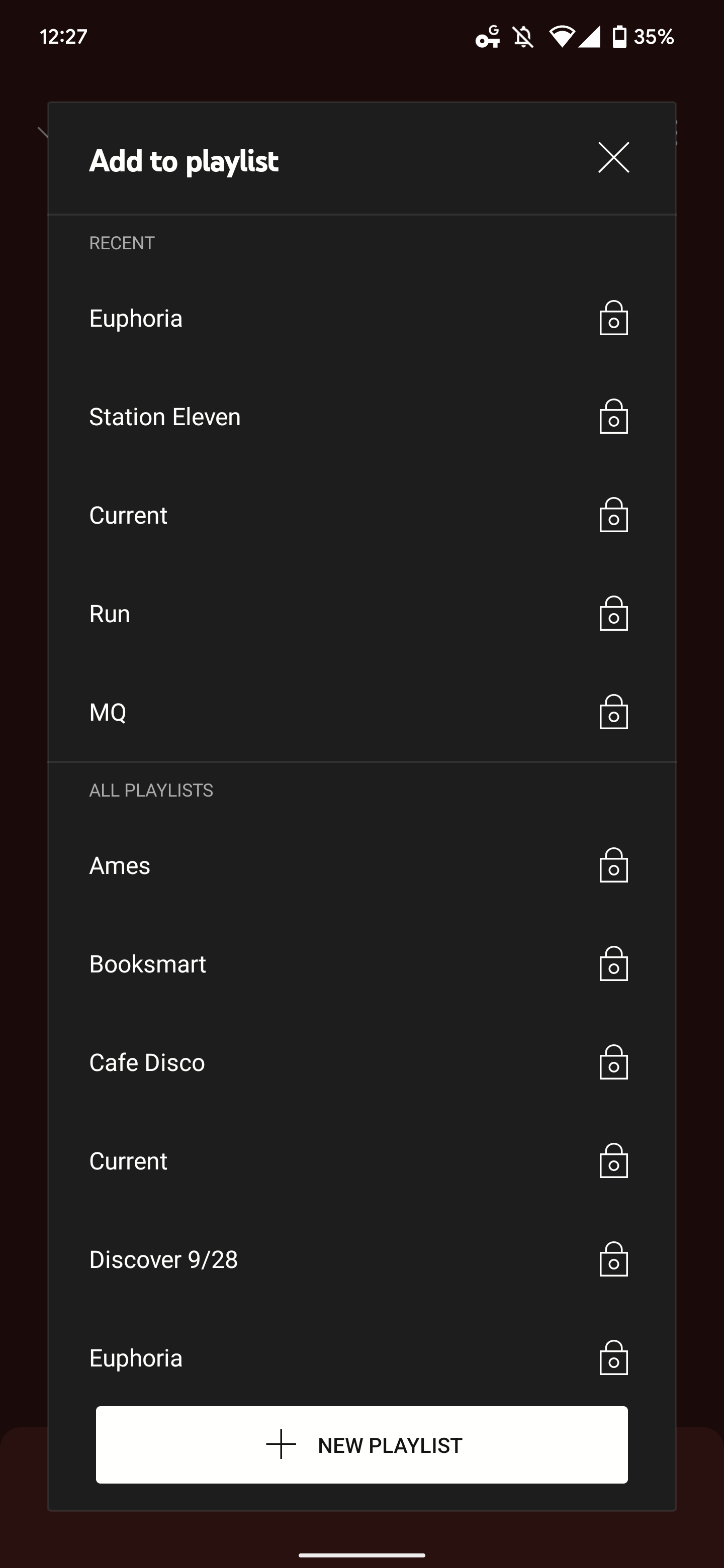 YouTube Music rolls out new, beautiful 'Add to playlist' screen