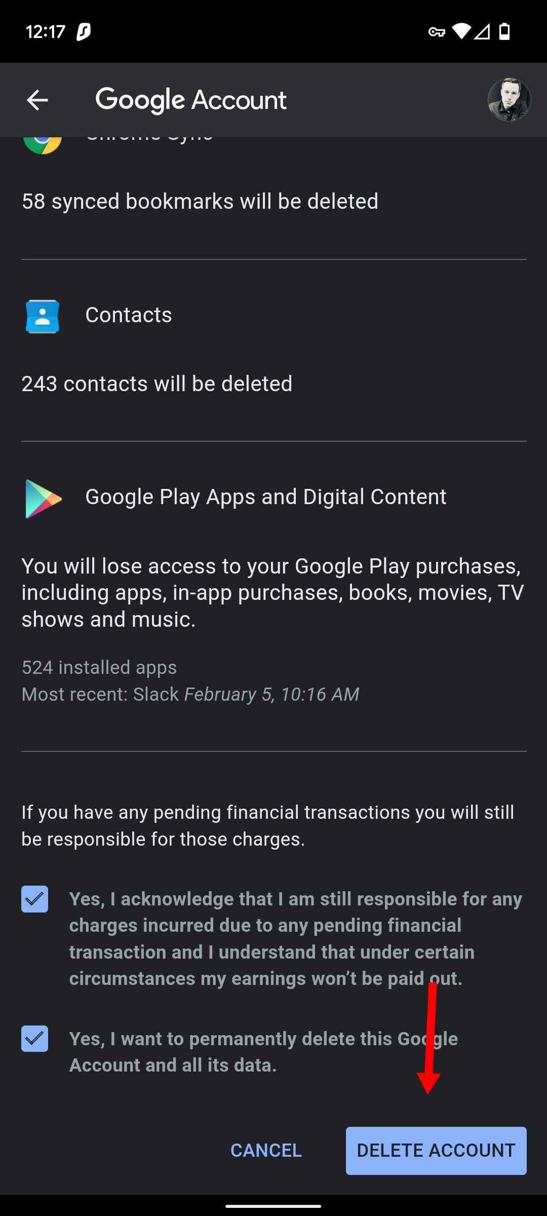 How to permanently delete your Google account