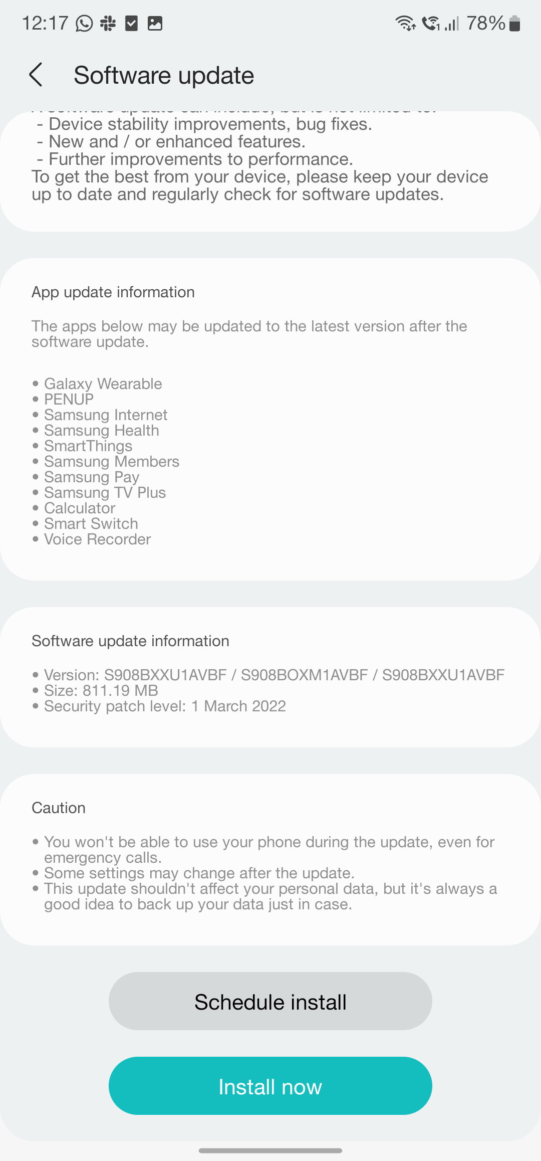 Samsung's March 2022 security update is available for more Galaxy ...